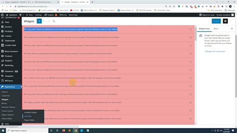 The Nav Menu Block Was Affected By Errors And May Not Function