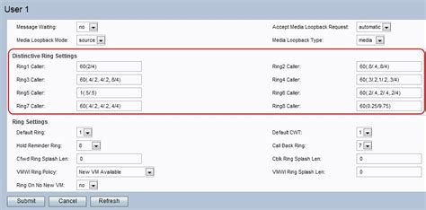 Distinctive Ring Patterns On The Spa100 Series Adapter Cisco