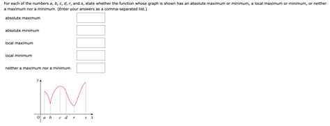Solved For Each Of The Numbers A B C D R And S State