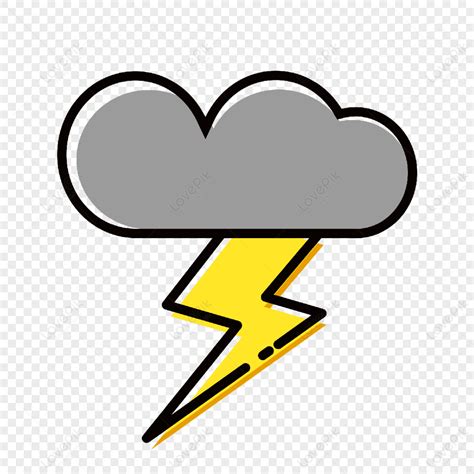노란색 천둥 번개 일러스트 클립 아트요약에너지 Png 일러스트 무료 다운로드 Lovepik