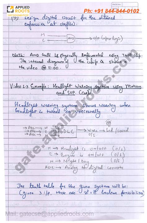 SOLUTION Digital Logic Design Handwritten Notes Studypool