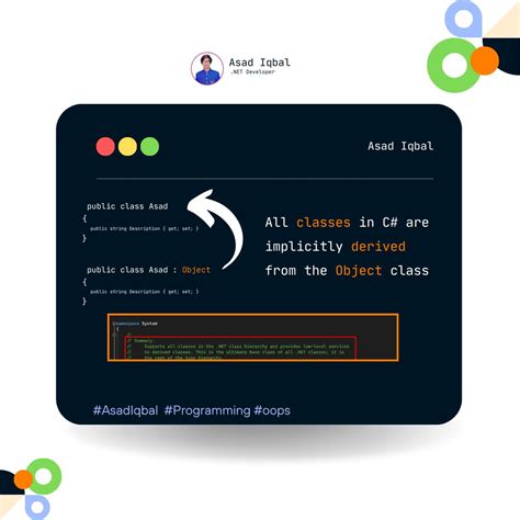 Asad Iqbal On Linkedin Oops Csharp Dotnetdeveloper