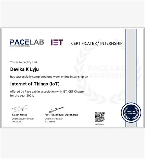 Devika K Lyju On Linkedin Iot Internship Internetofthings Pacelab
