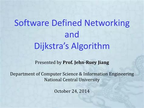 Ppt Software Defined Networking And Dijkstras Algorithm Powerpoint Presentation Id6385710