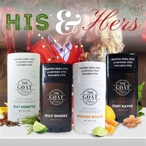 The Goat Farm His And Her Deodorant Set Choose Your Set Of 4 12 Oz