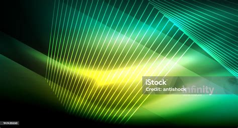 어두운 배경 테크노 디지털 현대 서식 파일에 빛나는 직선 0명에 대한 스톡 벡터 아트 및 기타 이미지 0명 개념 곧은 Istock