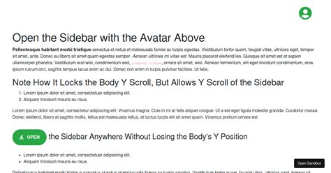 100vh Bootstrap Sidemenu Codesandbox