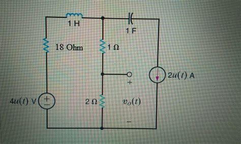 Solved Using Nodal Analysis To Find V0t T 0 In The