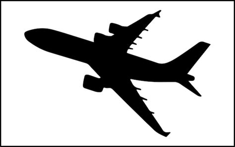 Векторная иллюстрация силуэта самолета Премиум векторы