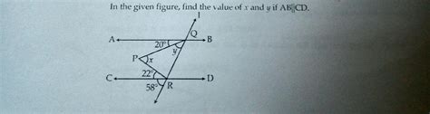 In The Given Figure Find The Value Of X And Y If AB Parallel To CD Brainly In