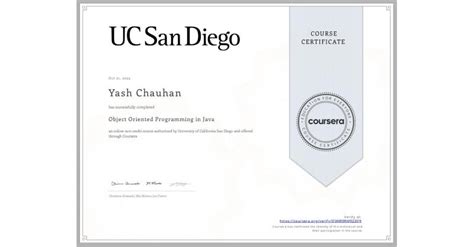Yash Singh Chauhan On Linkedin Completion Certificate For Object