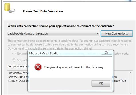 Asp Net Mvc Error When Trying To Add Entity Data Model Stack Overflow