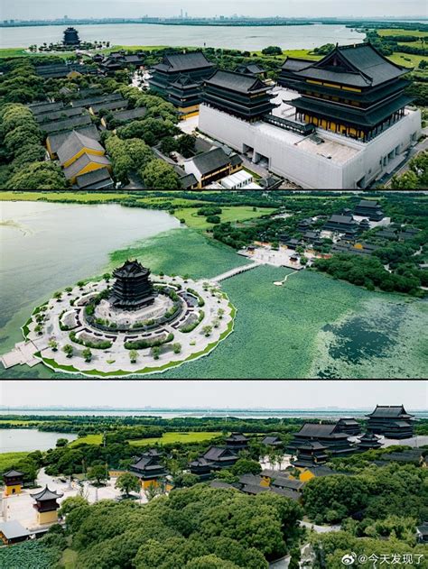 苏州重元寺的江南水上莲花寺庙