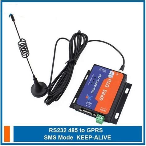 9 24VDC Industrial GPRS DTU RS232 485 GSM Converter Data Transmission Controller