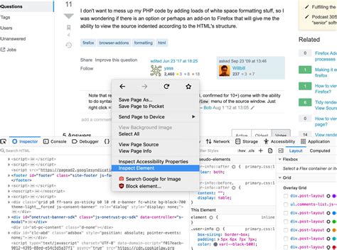 Browser Addons Is It Possible To View Html Source Auto Formatted In