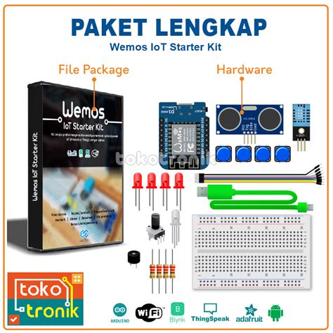 Jual Wemos Iot Starter Kit Paket Lengkap Belajar Iot Dg Wemos D1 Shopee Indonesia