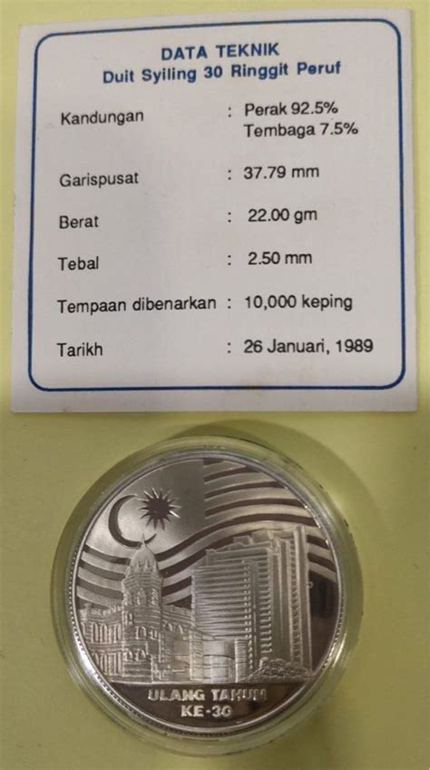 Malaysia 30 Ringgit Peruf Ulang Tahun Ke 30 Hobbies And Toys