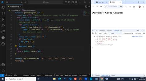 prince udum on linkedin day 4 group anagrams to solve this problem i used a hashmap an object…