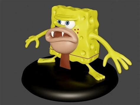 Spongebob Caveman 3d Model