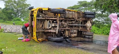 မံစီမြို့နယ်၌ ကျောက်တင်ယာဉ် ၁ စီး တိမ်းမှောက်ပြီး လမ်းပိတ်ဆို့မှုဖြစ်ပွား