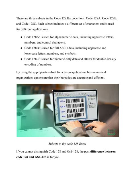 Ppt Code 128 Barcode Font For Excel Powerpoint Presentation Free