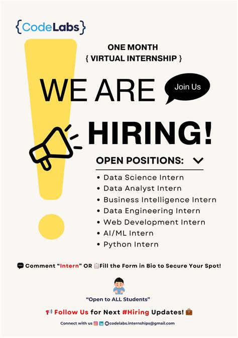 Hiring Hiring Intern Internship Remotework Workfromhome