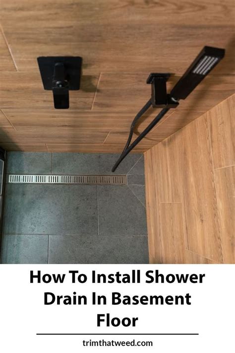 How To Install Shower Drain In Basement Floor Toilet Drain Shower