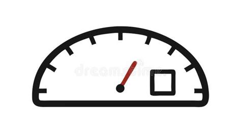 Speedometer Gauge Icon Vector Vehicle Speed Indicator Graphic Illustration Vector Design