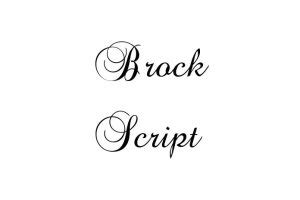 Brock Script Font Free Font Download