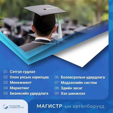 🔷 Хүмүүнлэгийн ухааны их сургуулийн БАКАЛАВР ОРОЙ МАГИСТР ДОКТОР ын элсэлтийн хөтөлбөр