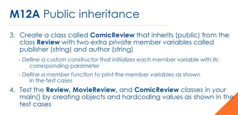 Solved M12a Public Inheritance 1 Create A Base Class Called