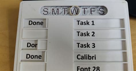 Daily Task Reminder By Aw Download Free Stl Model