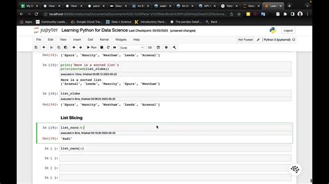 Python List Sorting Slicing And Copying Youtube