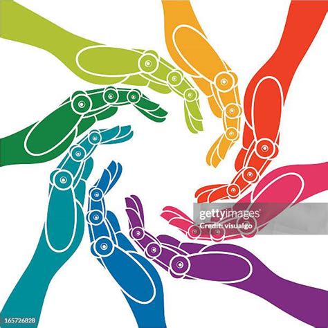362 Diversity Hands White Background High Res Illustrations Getty Images