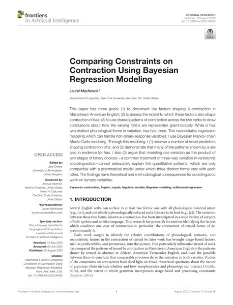 pdf comparing constraints on contraction using bayesian regression