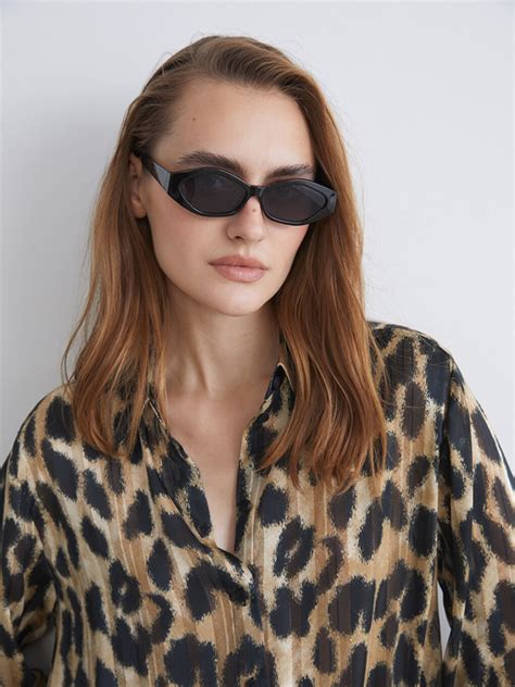 Lcwaikiki Classic Leopard Print Chiffon Womens Shirt W5ep33z8 F9c
