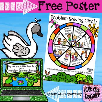Problem Solving Circle Poster Freebie By Babe Miss Counselor TPT