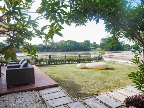 ขายที่ดินพร้อมบ้านทรงไทย 2 ชั้น ติดริมแม่น้ำท่าจีนยาว 55 เมตร ทำเป็นโฮมสเตย์อยู่แล้ว Ennxo