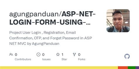 Github Agungpanduan Asp Net Login Form Using Sqlcommand Project User Login Registration