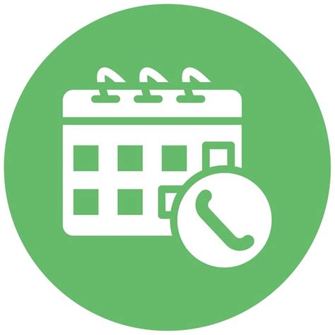 Premium Vector Schedule A Call Icon
