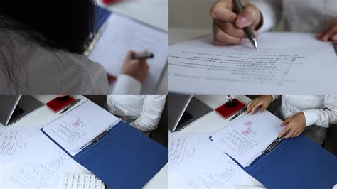 签订合同 文件盖章签字视频素材下载编号24511049光厂vj师网