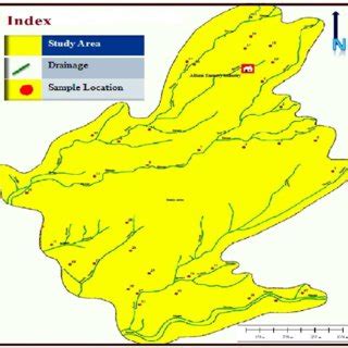 Sampling Points And Drainage Map Of The Study Area III RESULTS AND Download Scientific Diagram