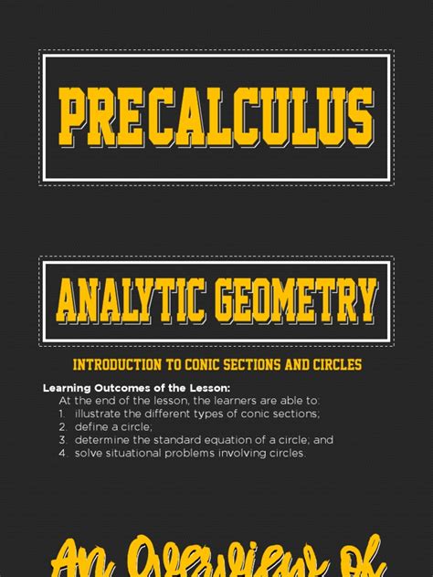 Conic Sections Overview Pdf Ellipse Geometric Shapes