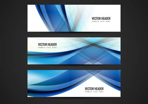 Free Blue Wave Vector Header 108628 Vector Art At Vecteezy