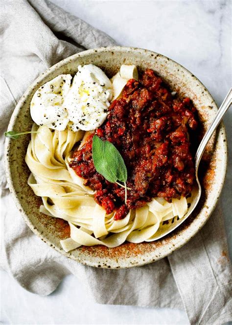 Healthy Mushroom Bolognese Broma Bakery