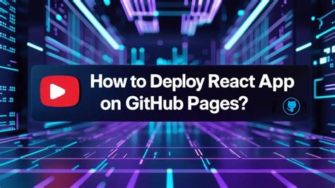 How To Deploy React App On Github Pages For Free Youtube