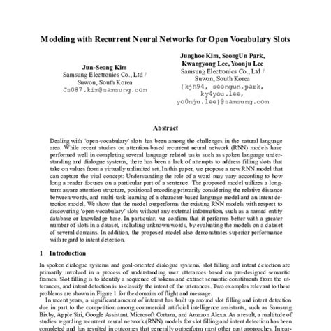 Modeling With Recurrent Neural Networks For Open Vocabulary Slots Acl