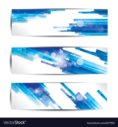 Set Of Abstract Colorful Web Headers And Cards Vector Image