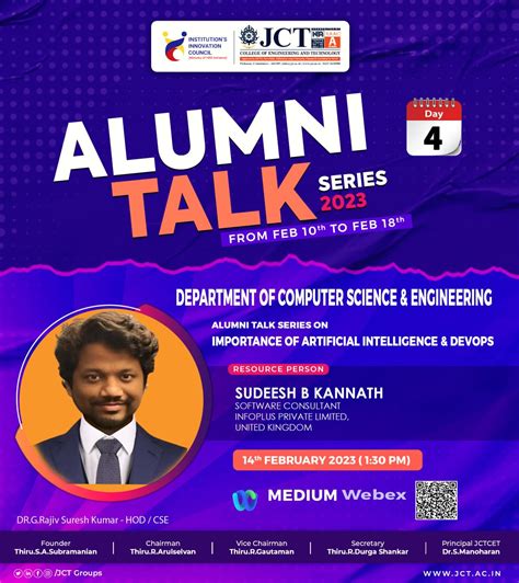 The Session Of The ‘alumni Talk Series Organized By The Computer Science And Engineering