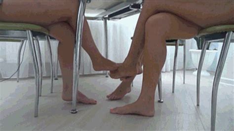 Footsie Barefoot Of Pairs Beautiful Legs Under Table Tf Not An Angel Clips Sale